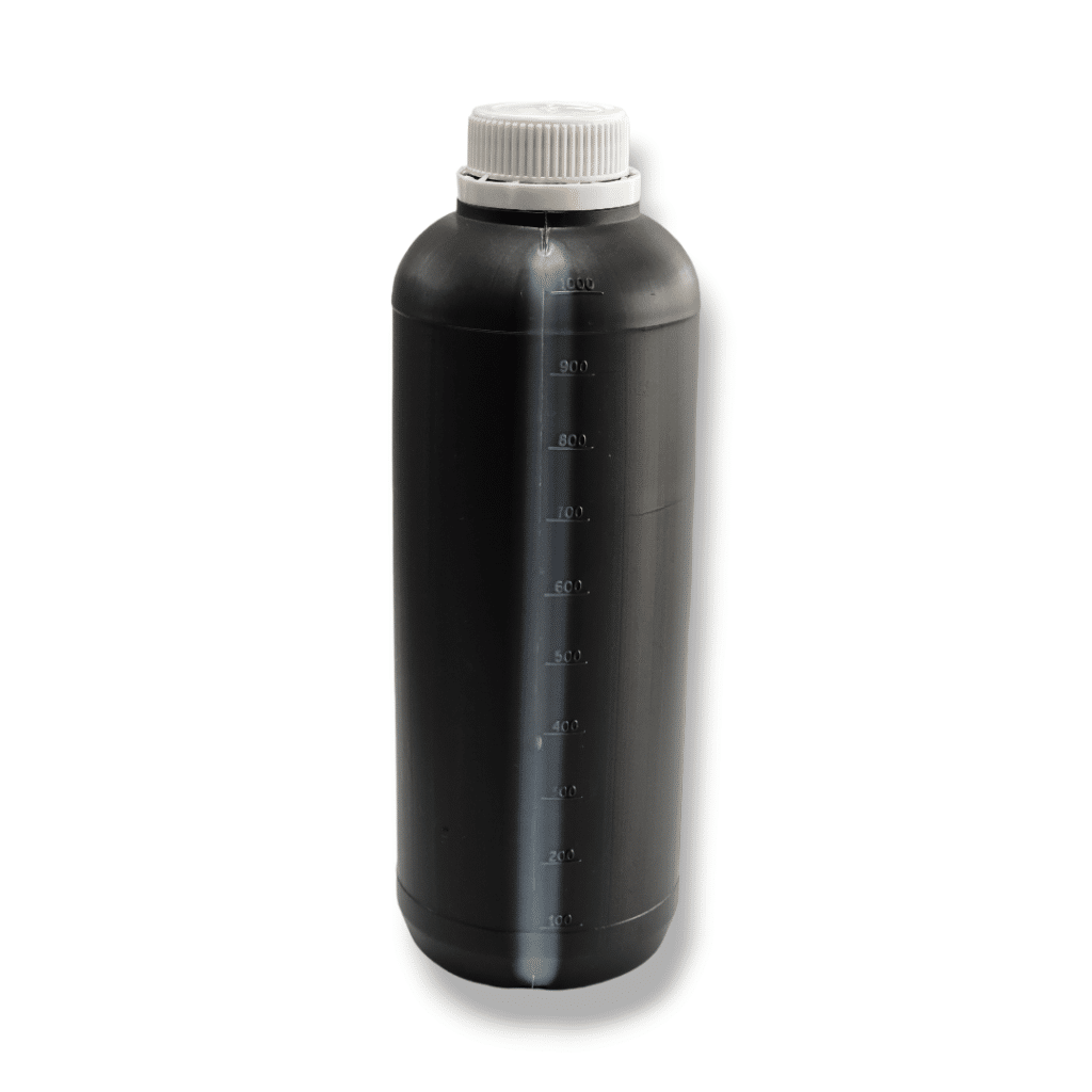 Botella Agroquímica (Medidora) 1000cc Negra c/ Tapa – OSSIL Envases