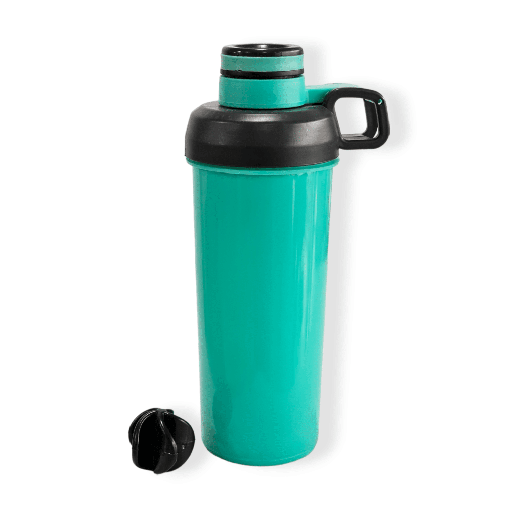 Vaso Shaker Verde c/ Tapa y Batidor – OSSIL Envases